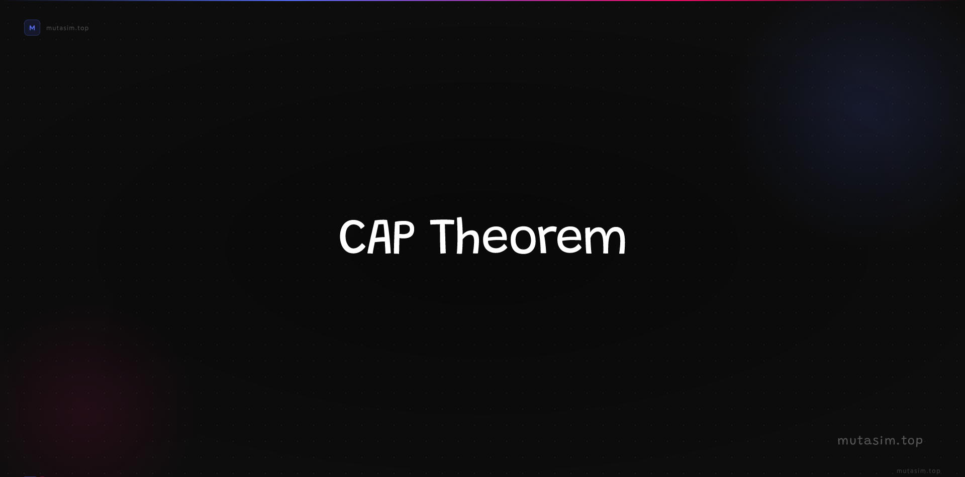CAP Theorem | Mutasim
